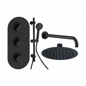 Signature Reflex Concealed Shower | SIGN116245 | 2 Outlet | Matt Black