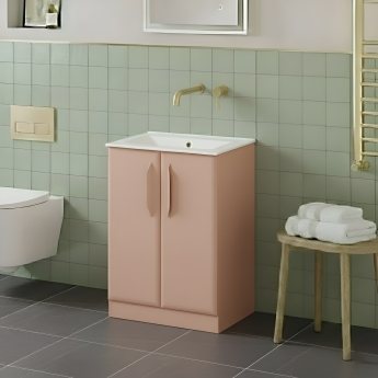 Signature Scribe Vanity Unit | 615mm | Matt Apricot