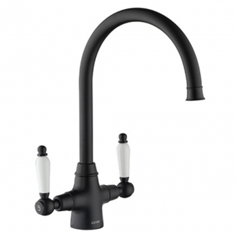 The 1810 Company Rodez Sink Mixer | ROD/07/MB | Deck Mounted | Matt Black
