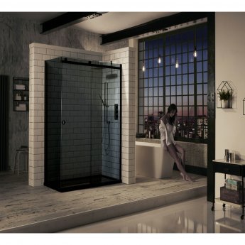 Verona Aquaglass+ Sphere Tinted Sliding Shower Door | 4 Sizes