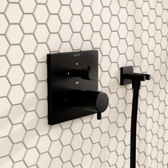 Vitra Square Shower Valve | A4335836EXP | Concealed | Matt Black