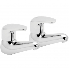 Deva Adore Basin Taps (Pair) | ADORE101 | Deck Mounted | Chrome