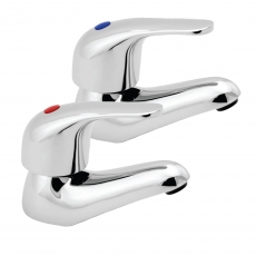 Deva Eider Basin Taps (Pair) | EDR02/CP | Deck Mounted | Chrome