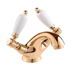 Deva Georgian Basin Mixer | GE04/501 | Deck Mounted | Gold