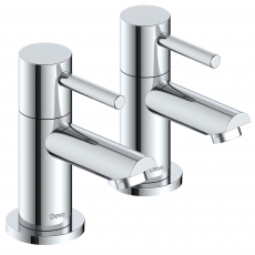 Deva Insignia Bath Taps (Pair) | INS102 | Pillar Mounted | Chrome
