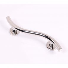 NYMAS Stainless Steel Grab Rail | 311635/SP | Curved | Polished