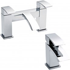 Nuie Vibe Tap Set | TSI305+TSI303 | With Push Button Waste For Basin ...