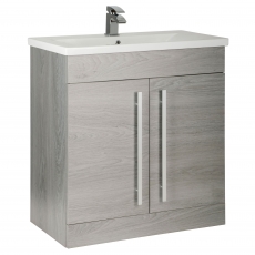 Prestige Purity Vanity Unit | PSO800DO+FUR062PU | 800mm | Silver Oak
