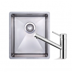 Prima R10 Kitchen Sink | PPR8045 | 1 Bowl | Stainless Steel/Chrome