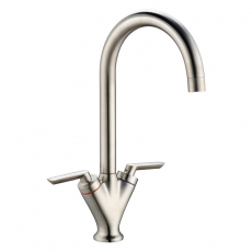 Prima V Shape | BPR1058 | Deck Mounted | Brushed Steel