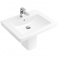 Villeroy & Boch Subway 2.0 Semi Pedestal Basin | 71135501+52440001 ...