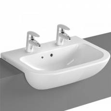 Vitra S20 Semi Recessed Basin | 5524B003-0022 | 550mm | 2TH