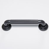 NYMAS ABS Plastic Grab Rail | PFGB-24/BL | Straight | Black