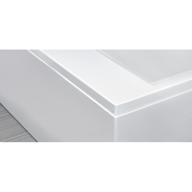 Carron Urban Edge L-Shaped Bath | 02528 | 1675mm x 700mm/850mm | Carronite