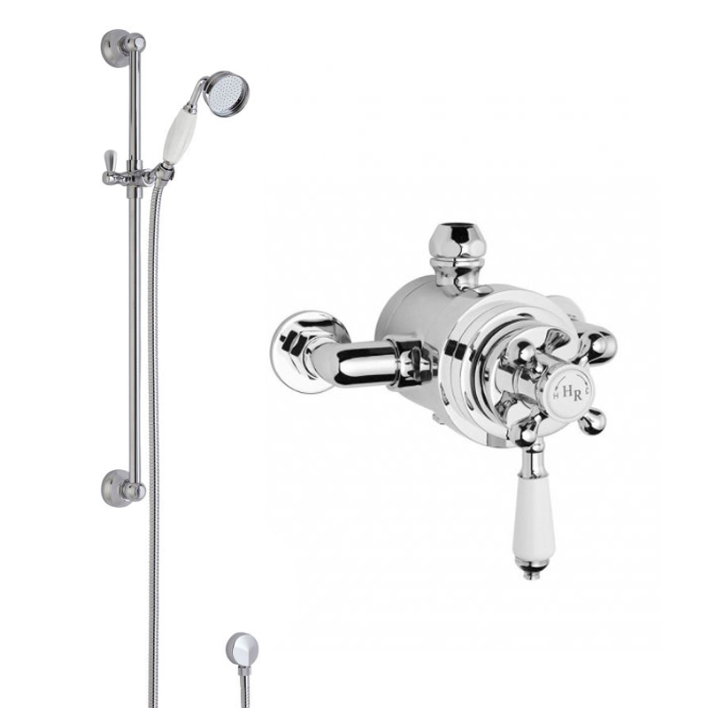 Hudson Reed Traditional Exposed Shower | TSVT104+A3211 | 1 Outlet | Chrome