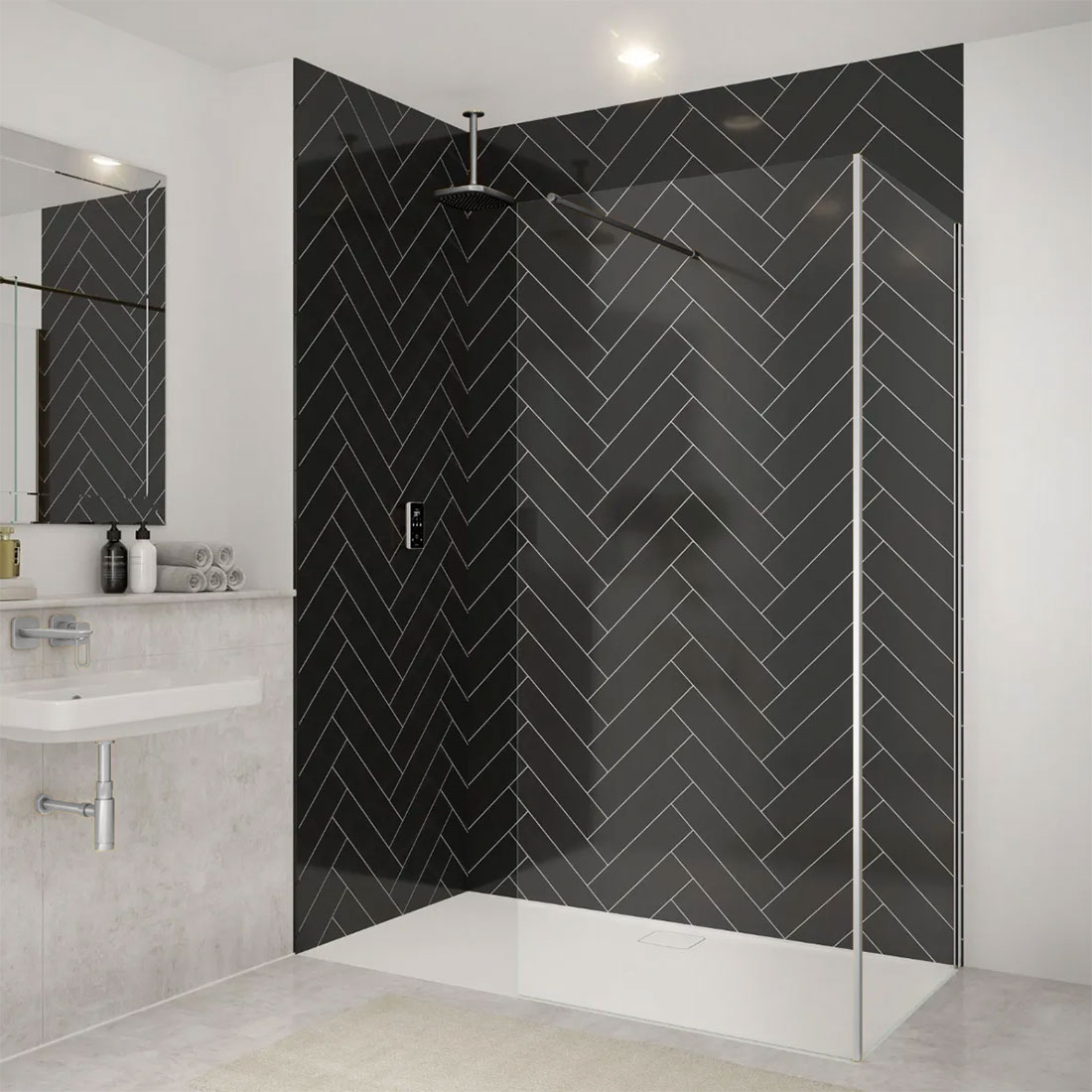 Merlyn Ionic Wet Room Panel | 8W16 | 1600mm | 8mm | Clear