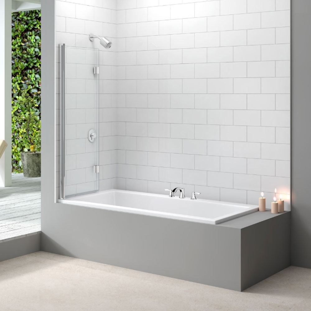 Merlyn Ionic Standard Bath Screen | MB0 | 6mm | Clear/Chrome