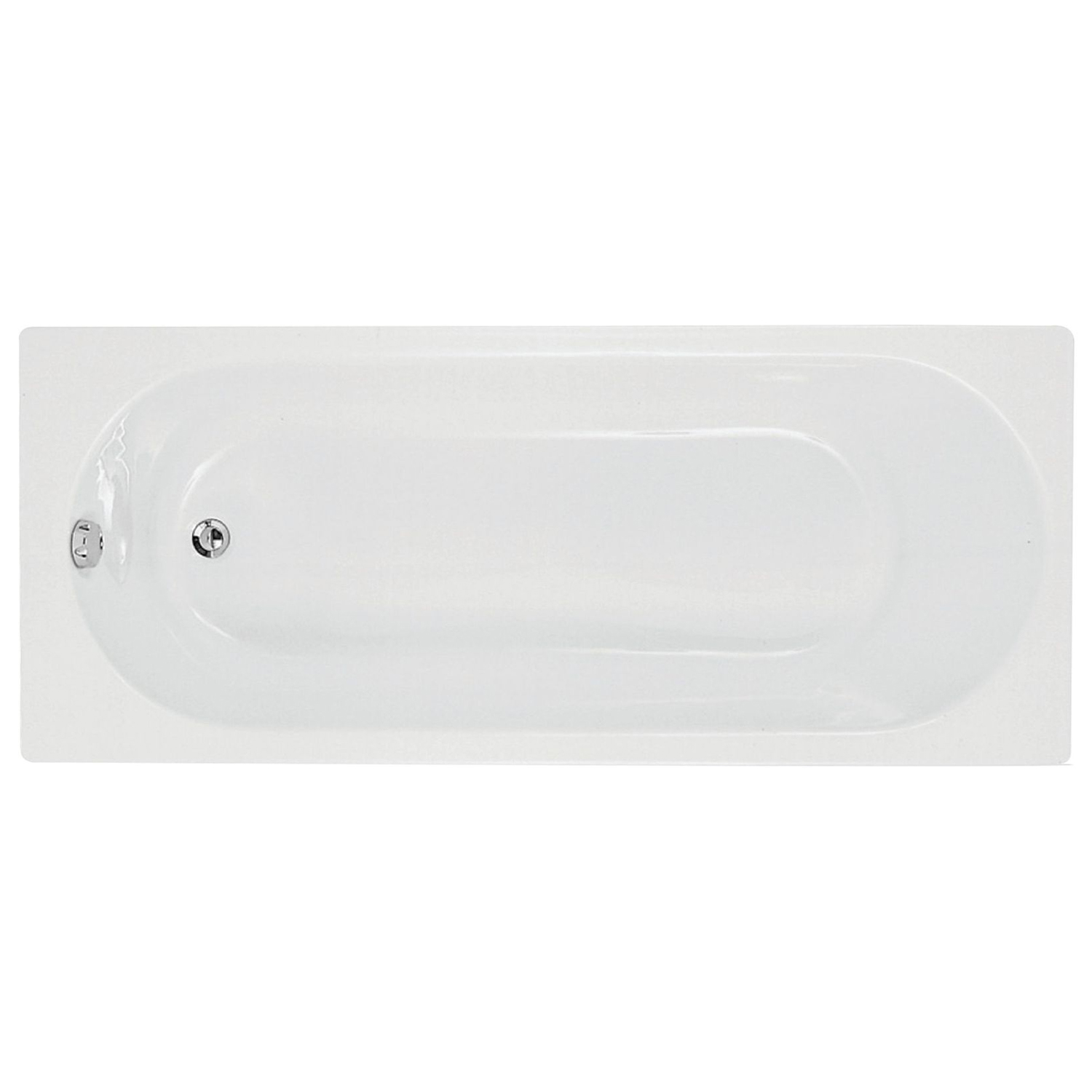 Signature Apollo Rectangular Single Ended Bath 1700mm x 700mm - 0 Tap ...