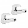 Deva Adore Basin Taps (Pair) | ADORE101 | Deck Mounted | Chrome