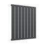Reina Flat Designer Radiator | RND-FL08A | 600mm x 588mm | Anthracite