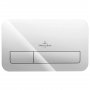Villeroy & Boch ViConnect Flush Plate | 922400RE | Glass Glossy White