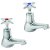 Deva Basin Taps (Pair) | 181X | Deck Mounted | Chrome